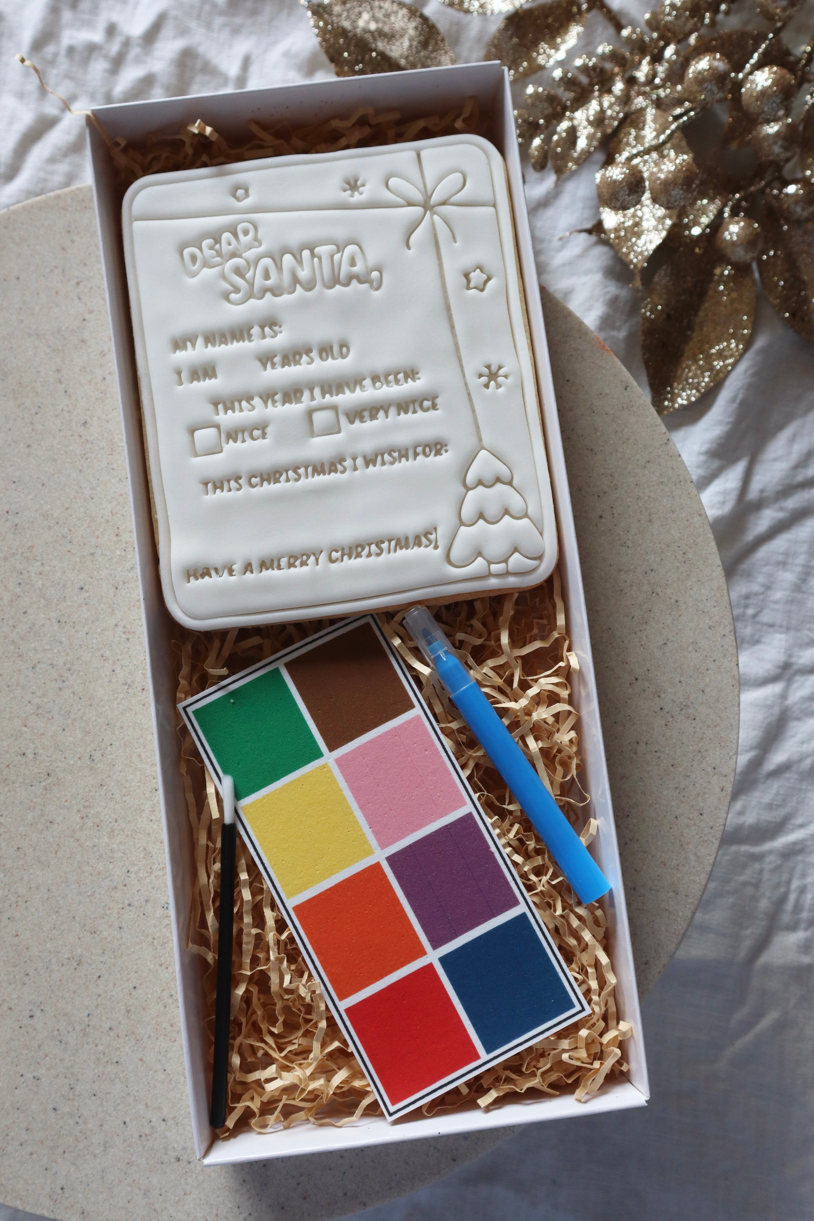 Paint Your On (PYO) Letter to Santa – Gourmet Bakes & Co